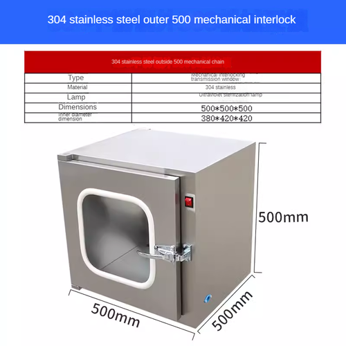 Transfer Window 304 Stainless Steel Transfer Box Transfer Cabinet ...