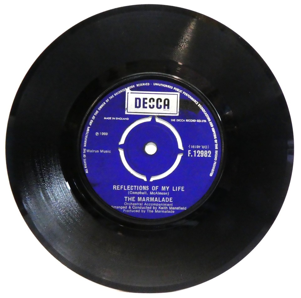 The Marmalade – Reflections Of My Life , Vinyl 7" Single UK 1969 Pop ...