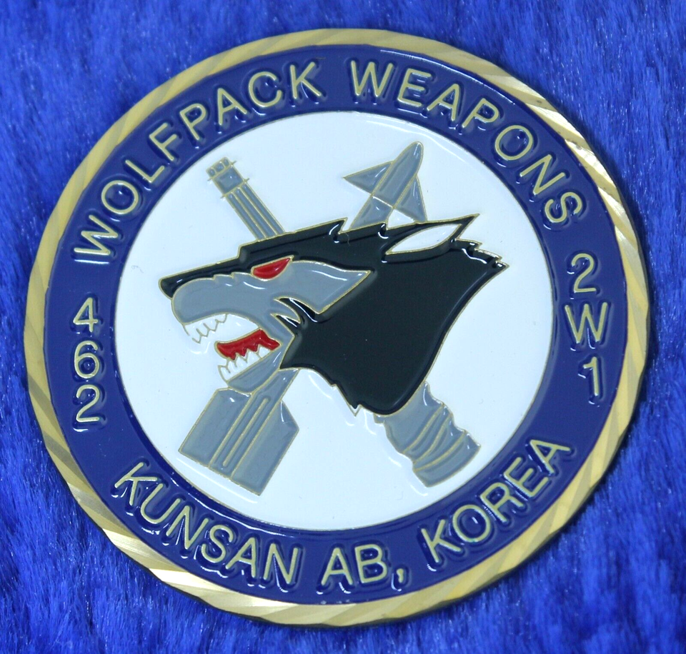 USAF Wolfpack Weapons 462 2W1 Kunsan Challenge Coin OC-6 | eBay
