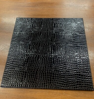 Set of 4 Faux Crocodile Square 15 x 15 Placemat Brown Decor Z Galleries ...