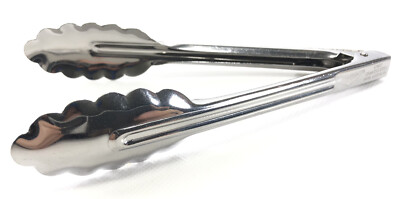 Vollrath Tongs 7" Spring Stainless Steel Clam Shell End NEW #47007 | eBay