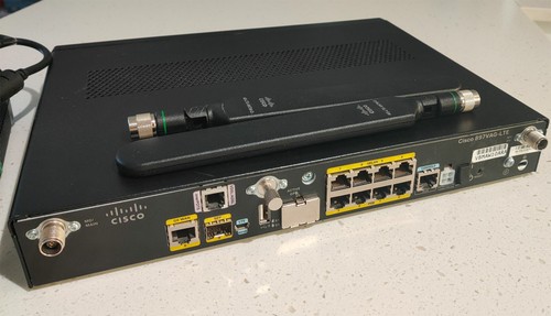 Cisco C897VAG-LTE-LA-K9 Router, 4G LTE, HSPA+, VDSL/ADLS 2+, 9x Gb, 1x ...
