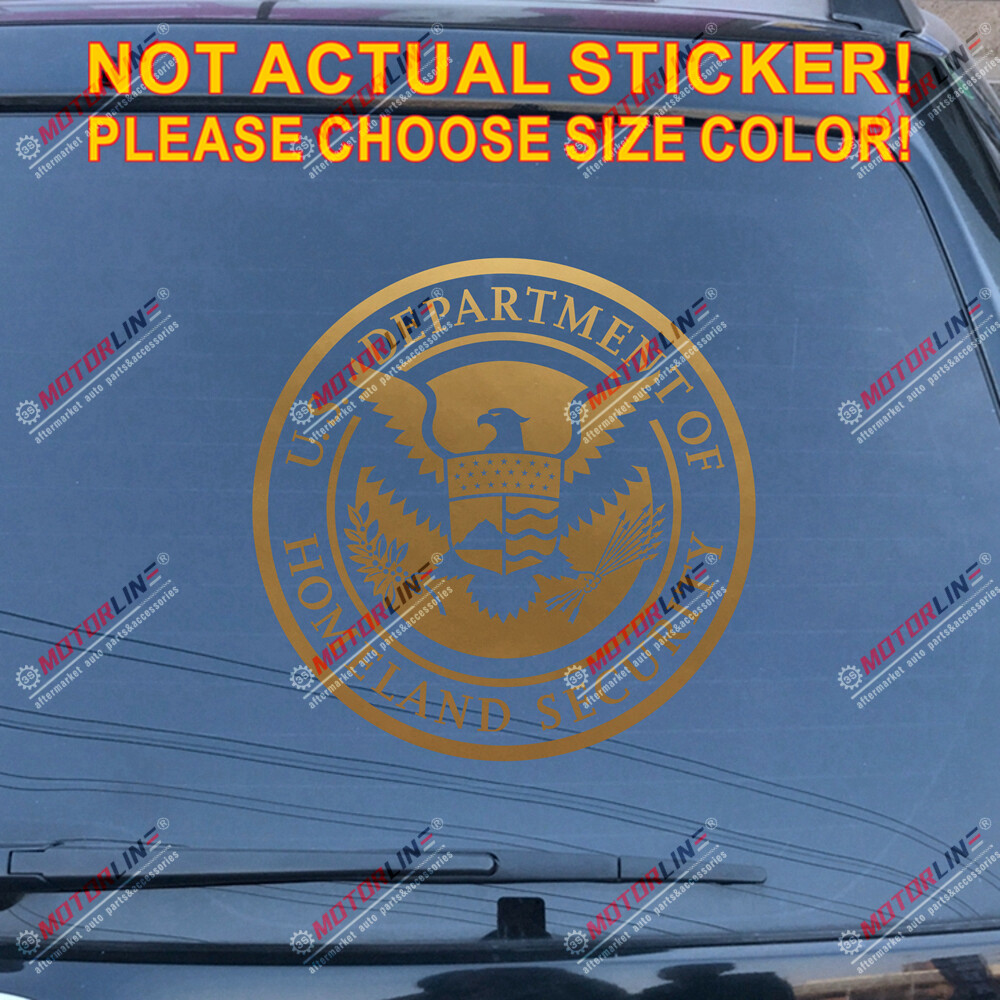 U.S. Department of Homeland Security Seal (DHS) Car Decal Sticker | eBay
