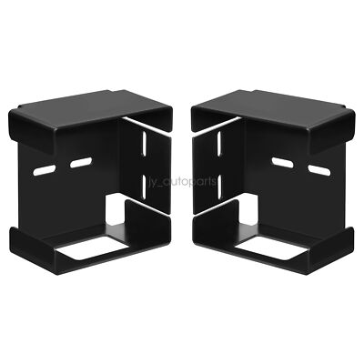 Set of Steel Trailer Square Tail Lights Mounting Boxes Guard Cover Rear ...