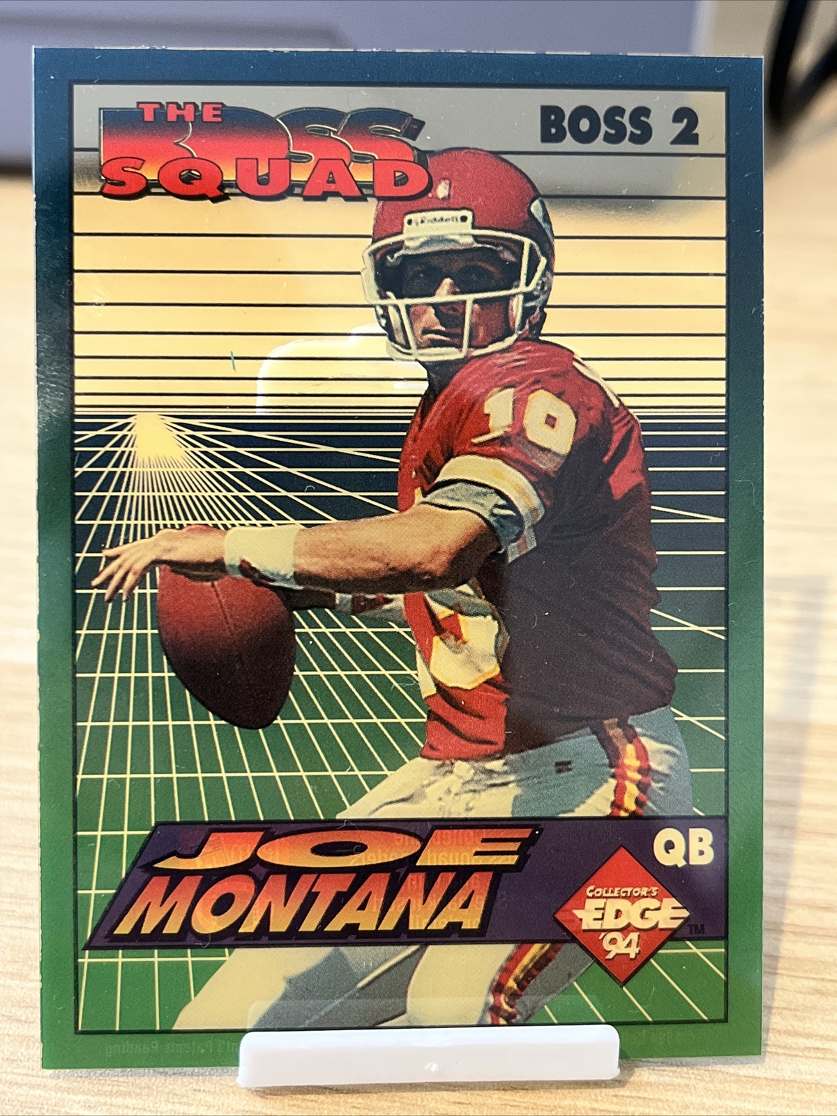 1994 COLLECTORS EDGE BOSS SQUAD #2 JOE MONTANA KANSAS CITY CHIEFS (B7 ...