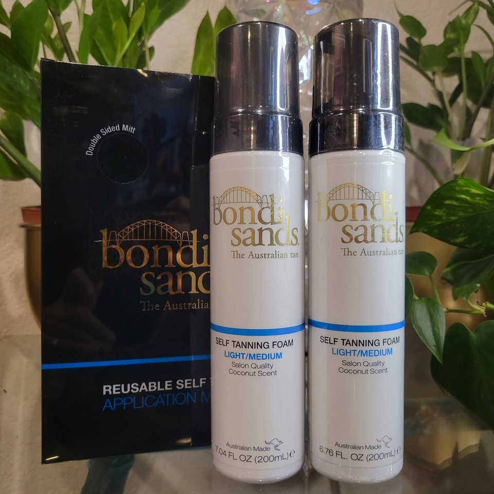 Bondi Sands Self-Tanning Foaming Duo Set Light/Medium 6.76 oz - 2 Pack ...