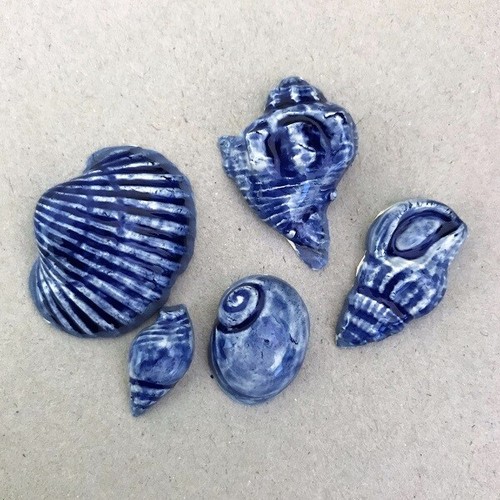 Mosaic Inserts - Ceramic Shells x5 ~ Mosaic Tile, Mosaic Inserts, Art ...