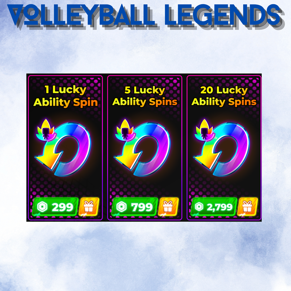 Volleyball Legends | Spins/Gamepasses/Cash | UK BUYERS READ DESCRIPTION | eBay