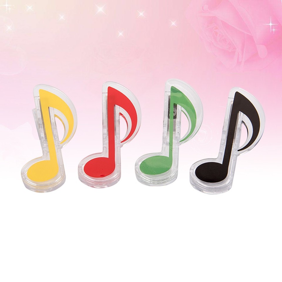 4 PC Plastic Music Shape Clips Photo Creative Paper Decorative Note ...