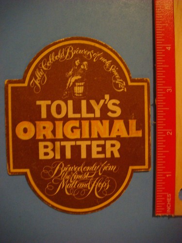 Beer Coaster ~ Tollemache and Cobbold Brewery Tolly's Bitter ~ Ipswich ...