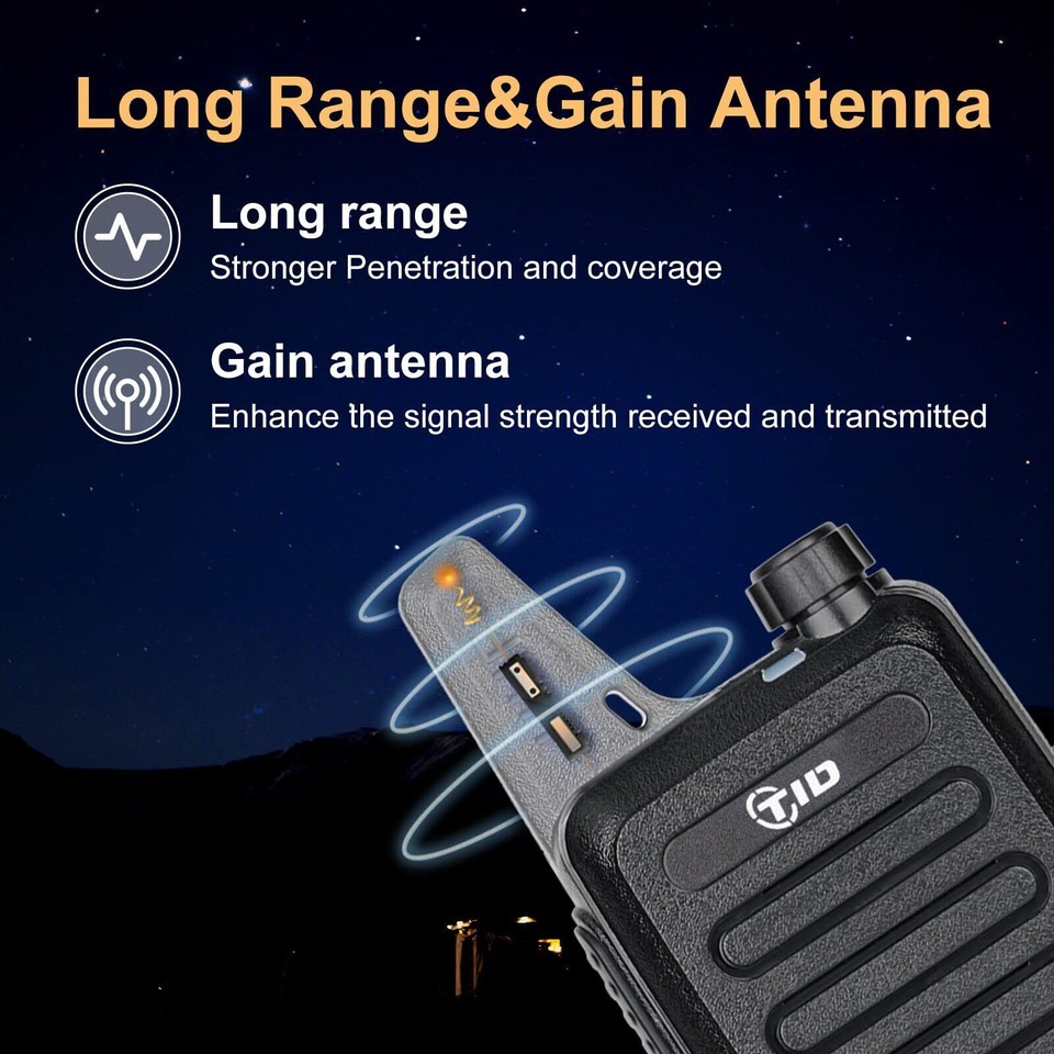 Radios Walkie Talkies Long Range Two Way Radio with Earpieces,6 Way ...
