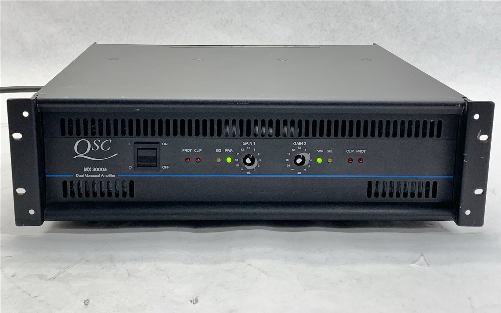 QSC MX3000A MX-3000A Dual Monaural Stereo Power Amplifier PA Amp ...