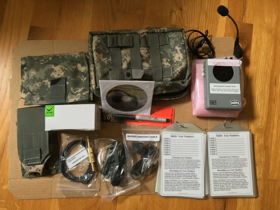 Darpa / CIA - US Army IWT Miltrans Voice Response Translator VRT - 26 ...