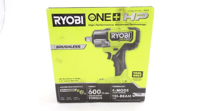 Ryobi P262 ONE+ HP Brushless Impact Wrench for sale online | eBay