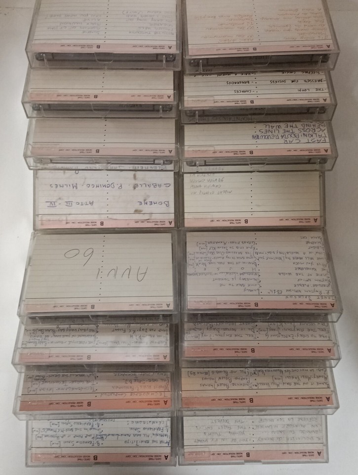 Lotto 16x TDK D 60 90 1988 musicassette vergini cassette tape vintage ...