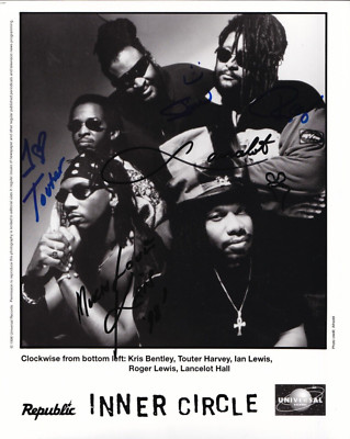 Inner Circle Jamaican reggae band REAL hand SIGNED promo photo #2 COA ...