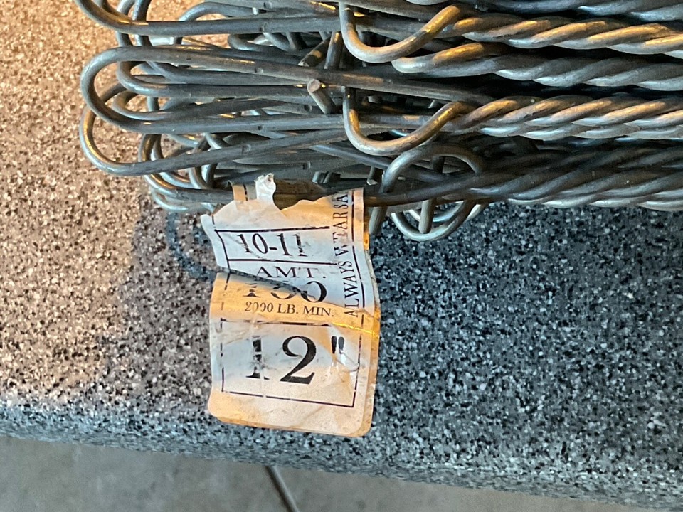 12" Twisted wire Gates Ties For foundation Wall Forms 100 Per Bundle | eBay