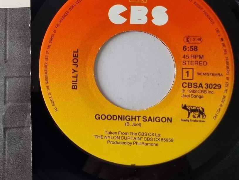 Billy Joel - Goodnight Saigon 7'' Vinyl Holland | eBay