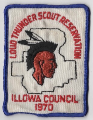1970 Loud Thunder Scout Reservation Illowa Council BSA Patch (SEWN) [CA4067] | eBay