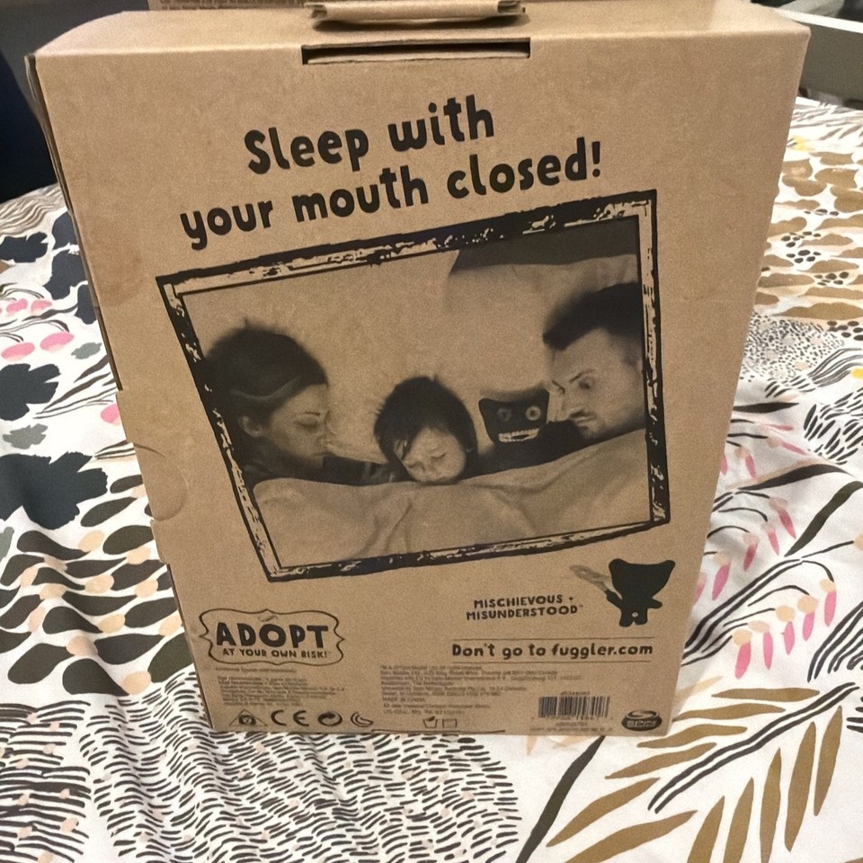 Fuggler Gaptooth McGoo Plush Gray Original Line Teeth Brown Eyes NIB ...