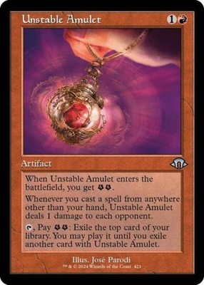 Unstable Amulet (Retro Frame) - LP Foil U : Modern Horizons 3 | eBay