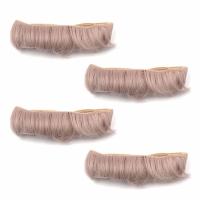 1/6 1/4 1/3 Doll Fringe Hair Toy Toupee Short Curly Wigs Mini Tresses ...
