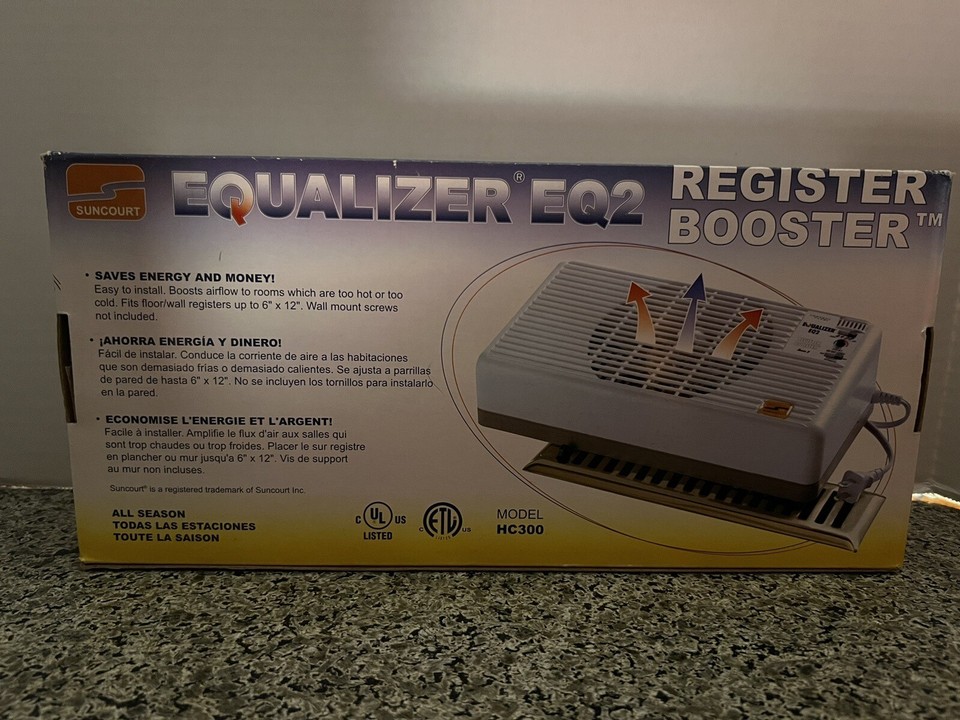 Suncourt Register Booster Equalizer EQ2 Fan Heating AC Model HC300 | eBay