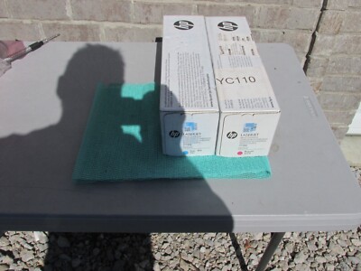 Original HP CE4110AC & CE413AC Cyan Magenta Toners Sealed | eBay