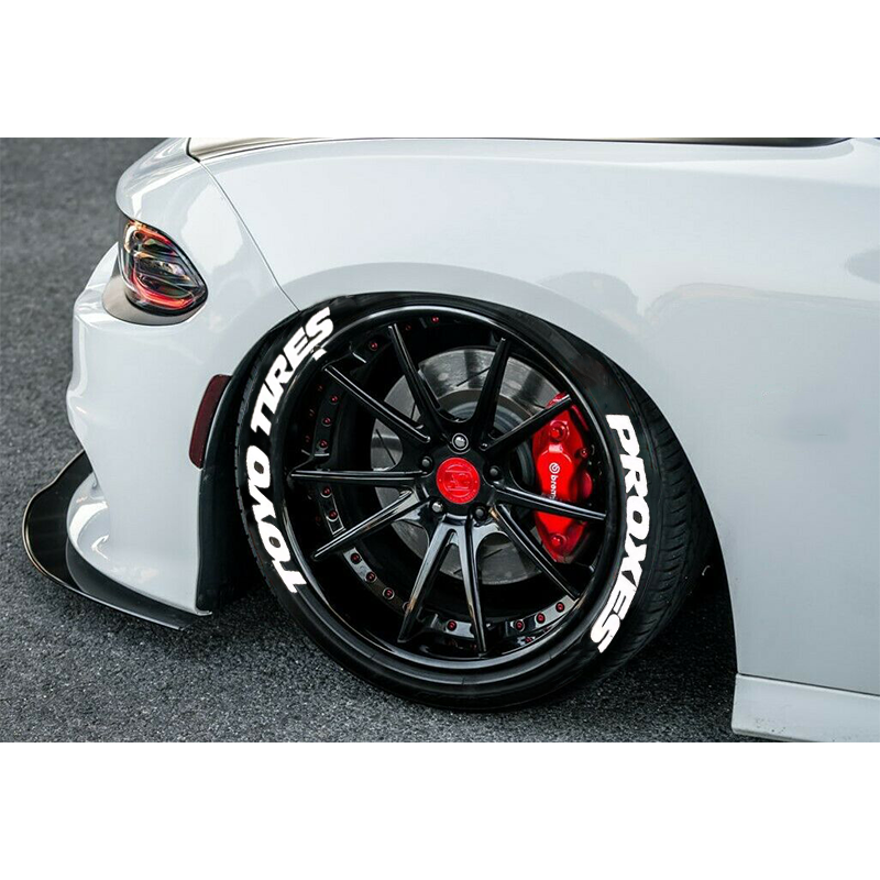 TOYO TIRES PROXES Tire Lettering Sticker 1.06'' 14''-22'' With Red ...