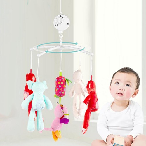 Rotary Baby Crib Bed Toy Musical Mobiles Music Box For Infants Bed ...