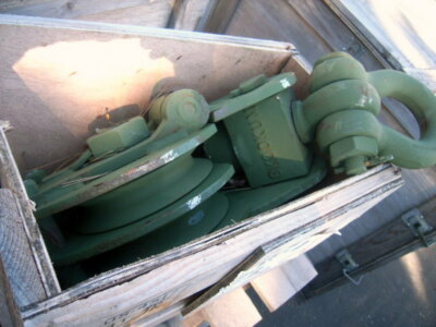 25 Ton, 50,000 LB,CAPACITY, 5/8 X 8 INCH DOUBLE SHEAVE BLOCK Heavy Duty ...