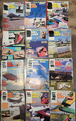 Model Builder Airplane Aviation Magazines RC Modeler 1991 full year 12 ...