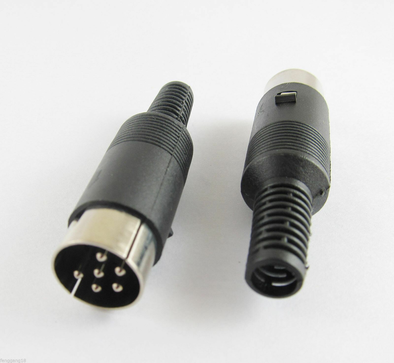 5pcs DIN Plug Male Plug Cable Connector 6 Pin With Plastic Handle | eBay