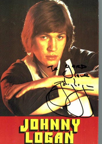 Johnny Logan Original Signature On Card No. 7067 B | eBay
