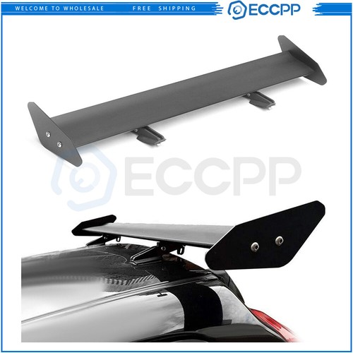 Universal Rear Trunk Spoiler Racing Wing Aluminum GT Style Primed Black ...