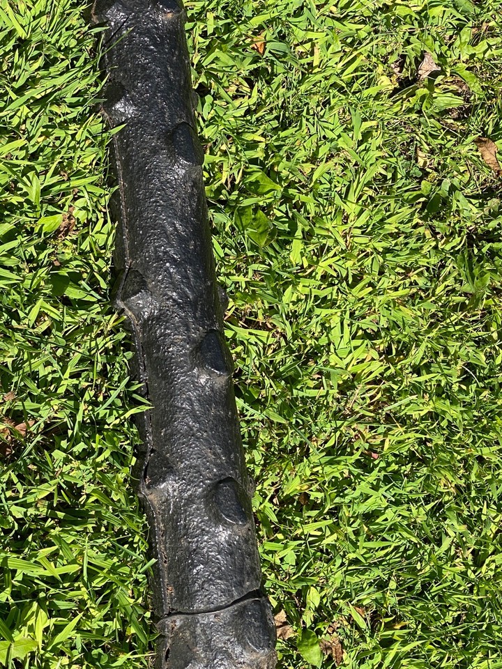 Antique Cast Iron Hitching Post 44" TREE TRUNK Old West 19th Century ...