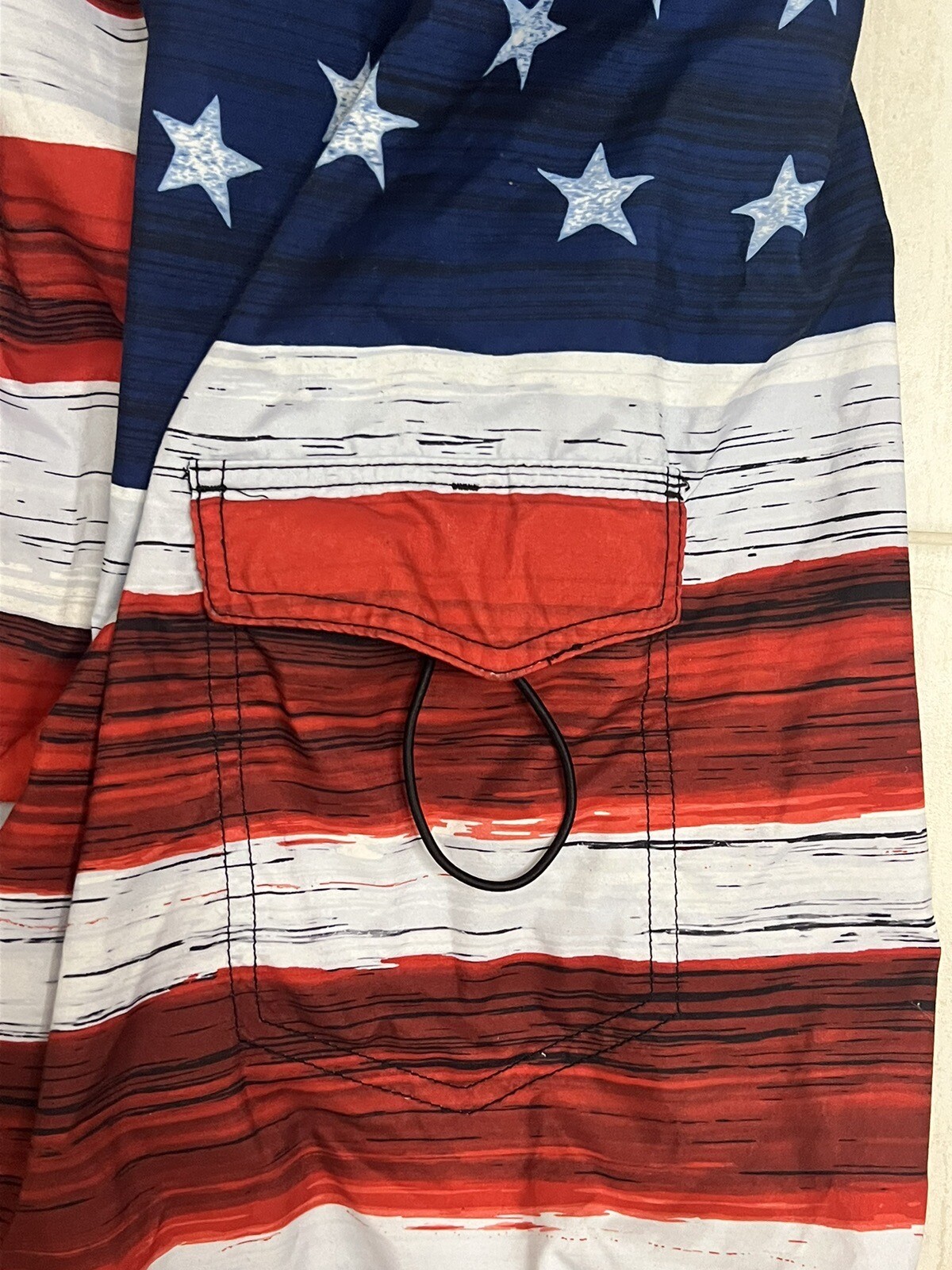 Universal Studios Popeye American Flag Swim Trunks Board Shorts Size XL ...