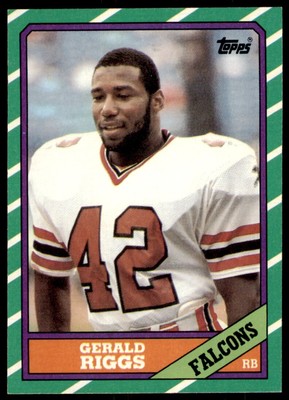 1986 Topps Gerald Riggs Atlanta Falcons #362 | eBay