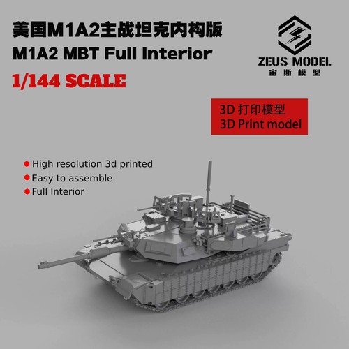 1/144 US M1A2 Main Battle Tank SEP V3+Trophy Defense System Model Kit ...