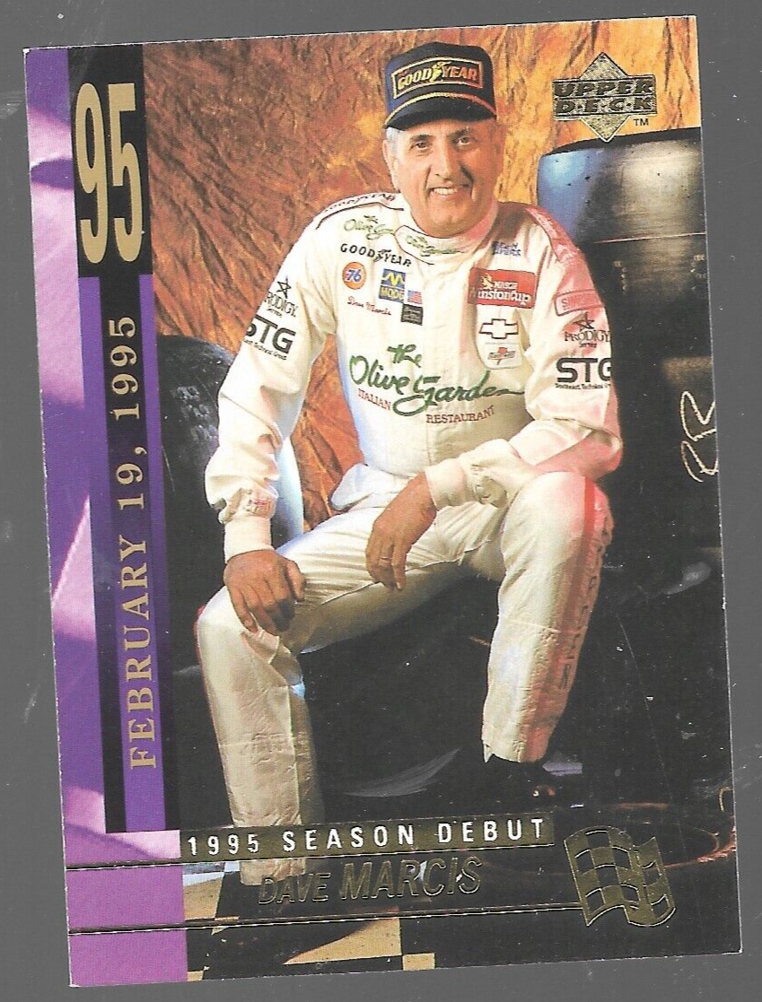 1995 Upper Deck Season Debut Dave Marcis #261 Racing Trading Card ...