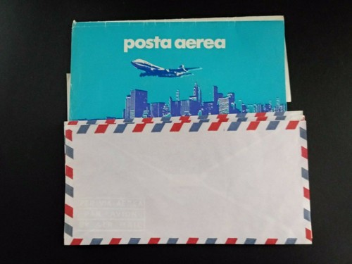 6 buste posta aerea anni 70 bordo francese - 18,5 x 9 cm | eBay