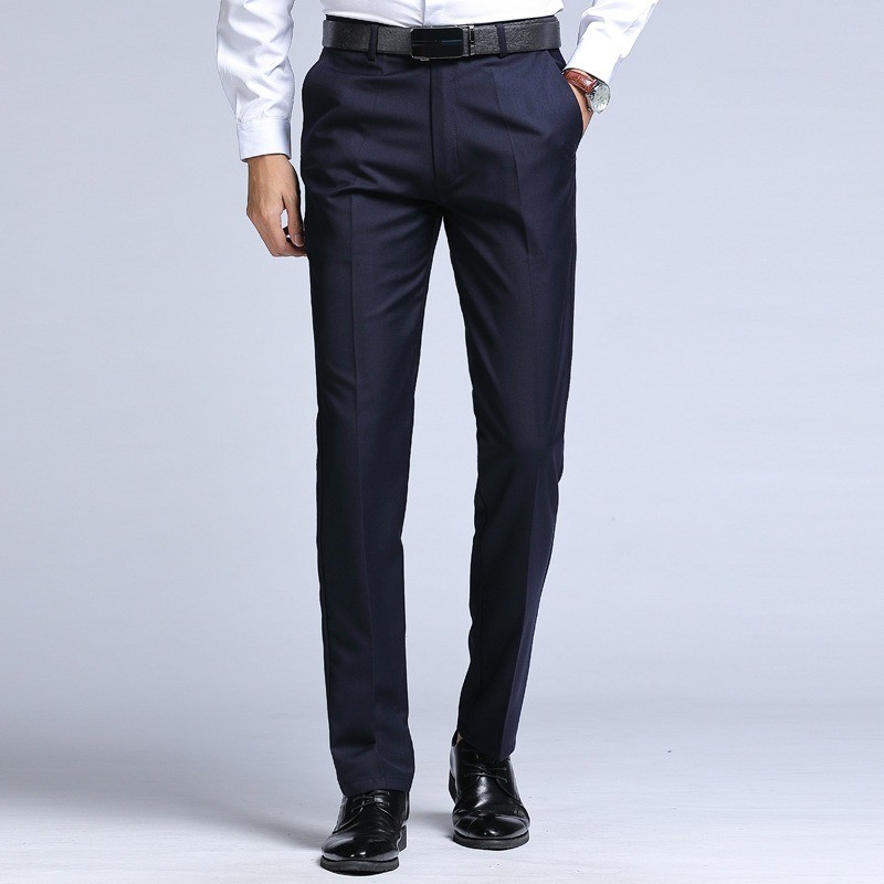 Mens Formal Trousers Smart Casual Business Dress Office Work Trousers ...