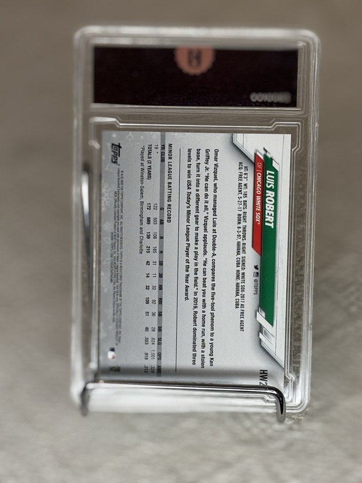 2020 Topps Holiday Luis Robert #HW2 HC 9.5 Mint Rookie Card RC PSA ...