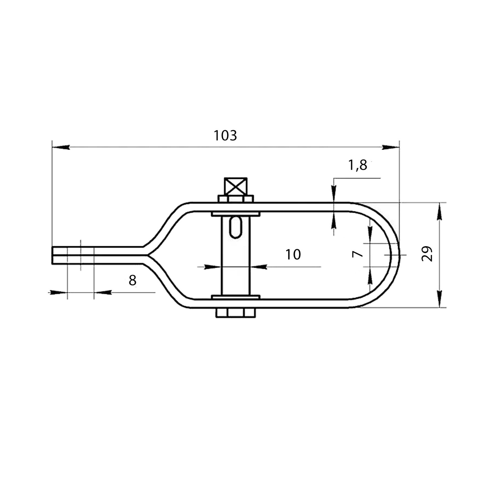 10 X Wire Tensioner L 100 Rope Fence Spanner Wild Fencing Bracket Green ...