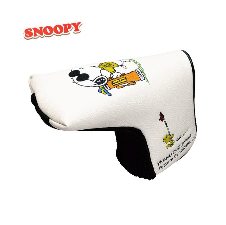 Snoopy Woodstock Golf Putter blade head cover Peanuts Snoopy Sunglass ...