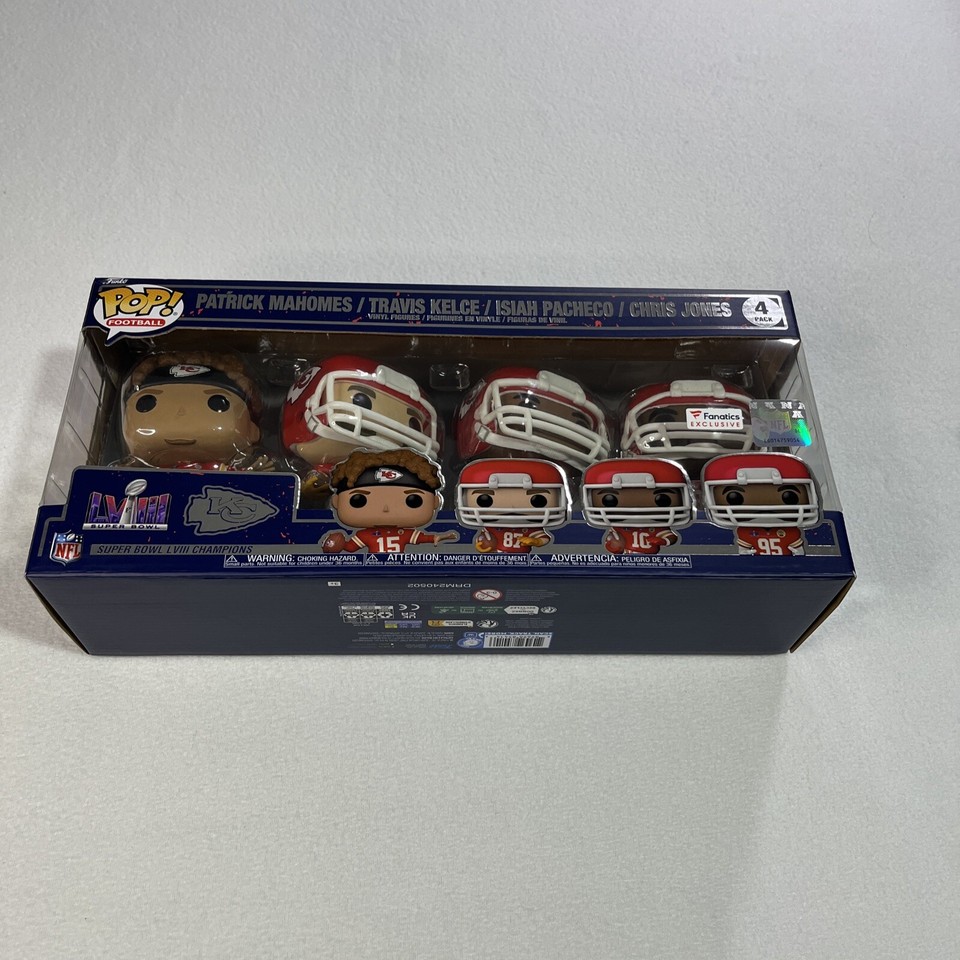 Funko POP! NFL Kansas City Chiefs Super Bowl Mahomes Kelce Jones ...
