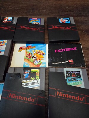 Vintage lot of 6 nintendo nes games with booklets | eBay