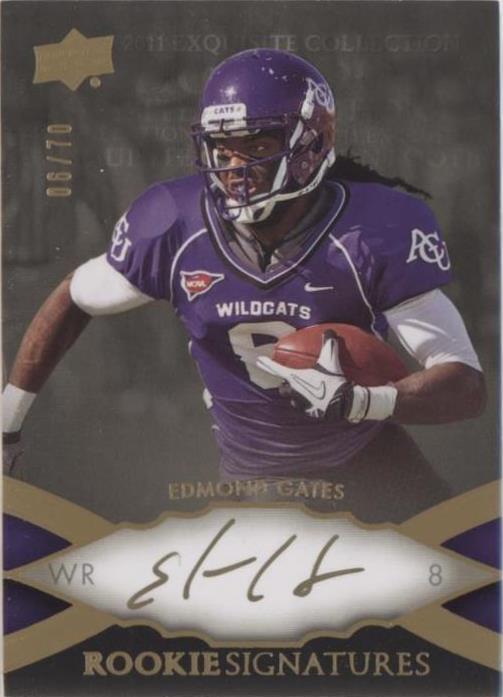 2011 Upper Deck Exquisite Collection - Rookie Signatures Edmond Gates ...