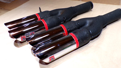 ANSA Pair of Rare Slant Cut Extra Diameter Twin Exhaust Tips | eBay