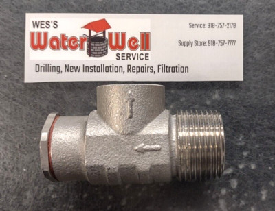 New Merrill Stainless Steel 3/4" Press. Relief Valve for Water Well ...